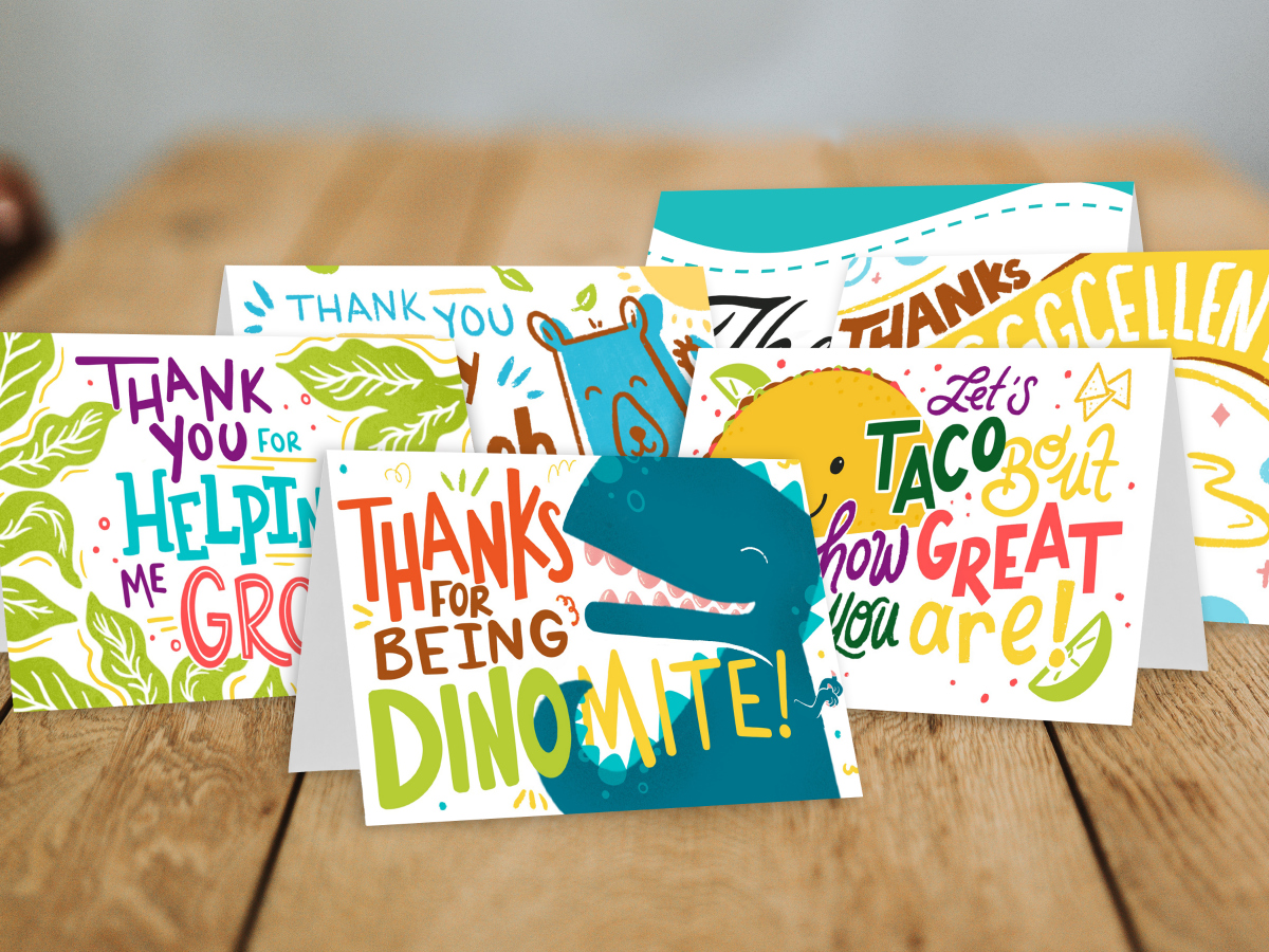 Printable Thank You Cards Available For FREE From Let Grow Printable Thank You Cards Available For FREE From Let Grow