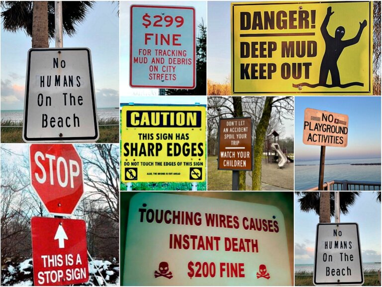 Funny Signs That Go a Bit Overboard with the Cautions