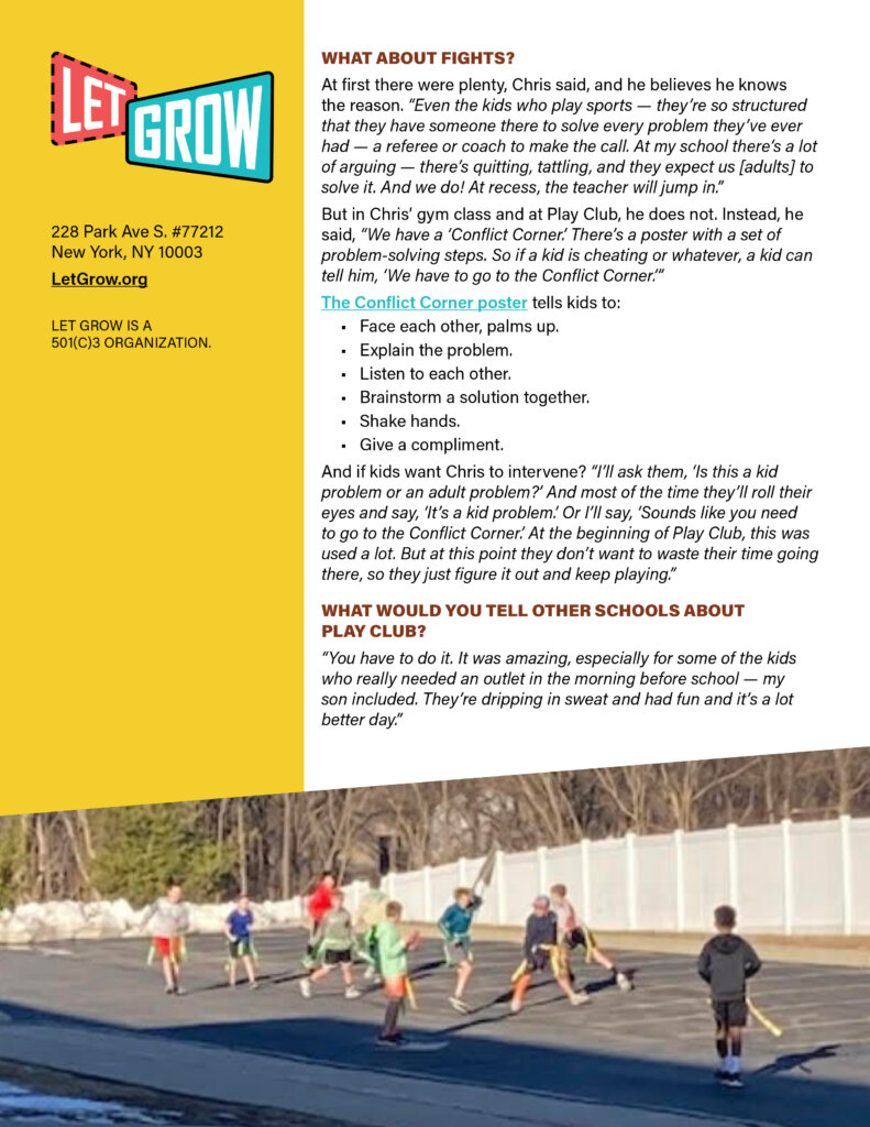 School Case Study- Discovery Ridge Play Club - Let Grow