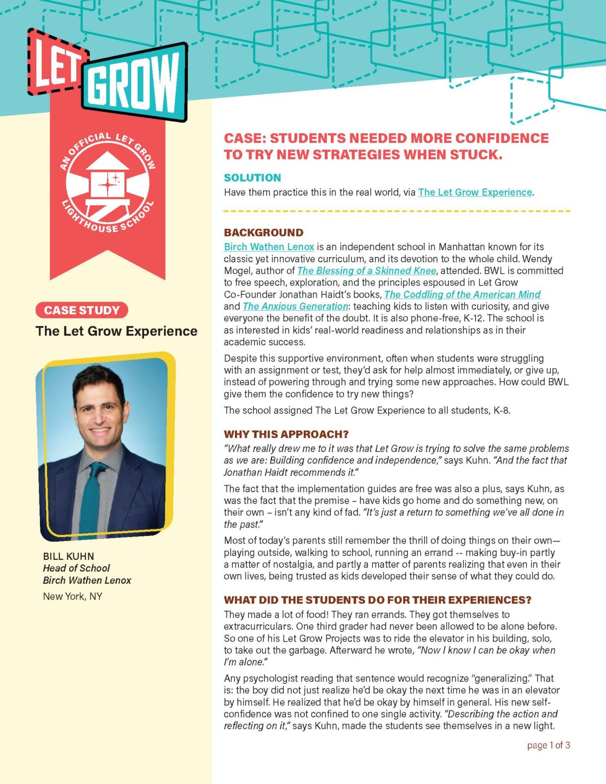 Case Studies - Let Grow